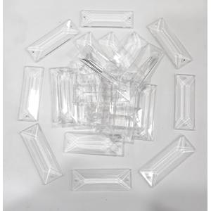 Jual 1pon Mote Acrylic Persegi Panjang 6cm Lebar 2cm Tebal 4mm ...