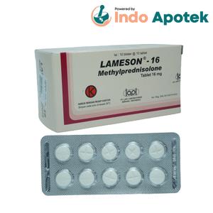 Jual LAMESON 16 MG STRIP 10 TABLET/ METHYLPREDNISOLONE/ OBAT RADANG ...