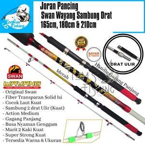 Jual Joran Pancing Swan Wayang Fiber Transparan Solid 165cm-210cm Drat ...