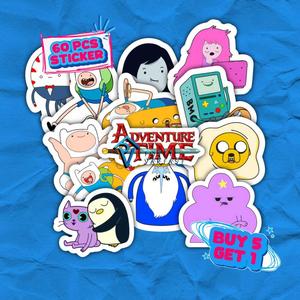 Jual 60 PCS Stiker Pack ADVENTURE TIME Sticker Aesthetic Kartun - SAVTE ...