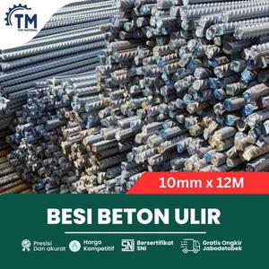Jual Besi Beton Ulir 10mm x 12M Merek KS SNI - Ready LS,BPS,Polos - Kab ...