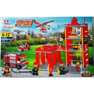 Jual Bricks Block Chaobao Fire Command Center Fire Fighter Rescue 5181 ...