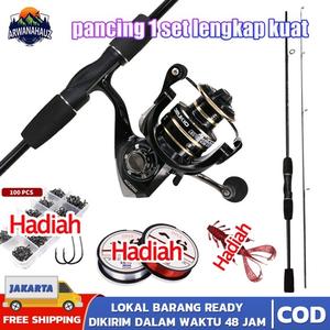 Jual Reel Pancing Set Pancing Set 1.6M/1.8M/2.1M/2.4M Joran Pancing Set ...