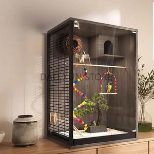 Jual Fences Large Bird Cages Aesthetic Cockatiel Outdoor Parrot Cage ...