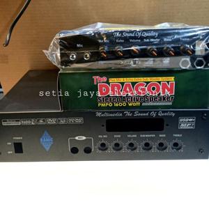 Jual kit power amplifier aktif speaker mic echo subwofer dragon plus ...