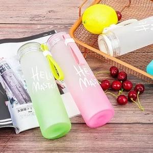 Jual Produk botol minum kaca hello master GradientGlass Bottle 400ml ...