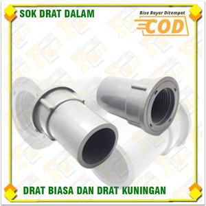Jual Sok Drat Dalam PVC Drat Biasa dan Kuningan fiting pipa rucika ...