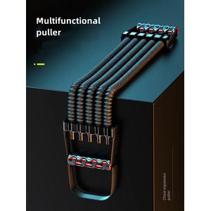 Jual Chest Expander Hand Gripper 5 Springs Muscle Pulling Strength ...