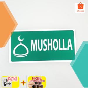 Jual Plang Papan Rambu Musholla Akrilik Acrylic 30x15 cm Keren ...