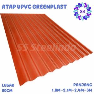 Jual ATAP GELOMBANG ASBES UPVC GO GREEN PLAST (1,8M 2,1M 2,4M 3M) - 3 M ...