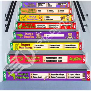 Jual Stiker Tangga Sekolah Kepulauan Indonesia (Panjang 100 cm s.d 150 ...