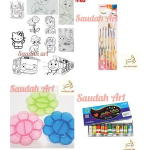 Jual Paket Lukis Sketsa 20x20 ( sketsa,palet,kuas,cat air) - Jakarta ...