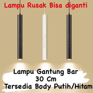Jual LAMPU GANTUNG BAR MINIMALIS 30 CM (HITAM/PUTIH) - Kab. Tangerang ...