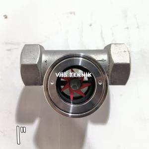 Jual SIGHT GLASS FLOW INDICATOR 1 INCH STAINLESS STEEL Best - Kota ...