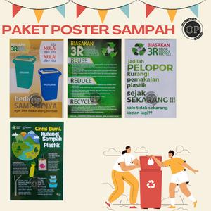 Promo Paket Poster Tema Sampah - 3R - Sampah Plastik - Kab. Magetan ...