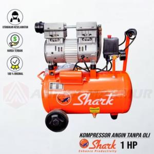 Jual Shark 1 HP 24 Liter Oilless AIR COMPRESSOR KOMPRESOR ANGIN TANPA ...