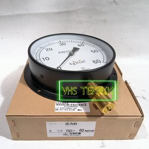 Jual PRESSURE GAUGE / MANOMETER YAMAMOTO 6 INCH 60 KG/CM2 Best - Kota ...