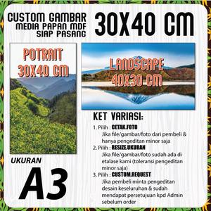 Jual [CUSTOM] 30x40 Cm - Custom Foto | Custom Resize | Custom Desain ...