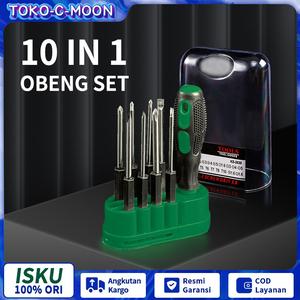 Jual Isku Multifunction Screwdriver Obeng Set 10 In1 Obeng Serbaguna ...