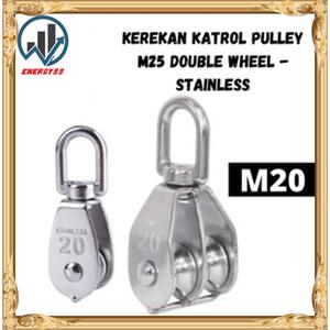 Jual M20 KEREKAN KATROL PULLEY - DOUBLE WHEEL - STAINLESS - Jakarta ...