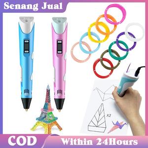 Jual 3d printing pen filament 3d pen 10 warna bahan tidak beracun 3d ...