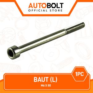 Jual Baut L5 Kunci 5 Pitch 1 M6x80 6X80 M 6 x 80 Baud Bolt L K 5 - Kota ...