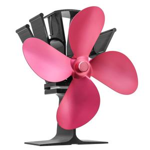 Jual . 4 Blades Heat Powered Wood Stove Fan Ultra Quiet Fireplace ...