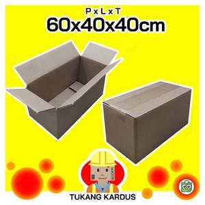 Jual KARDUS BOX uk 60x40x40 CM Kotak Packaging Corrugated SHEET POLOS ...