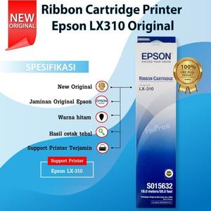 Jual Ribbon Cartridge + Pita Printer Epson LX310 LX-310 Original ...