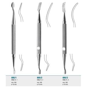 Jual Bone File Medesy 895, Kikir Tulang Dental, type Miller 180mm - 895 ...