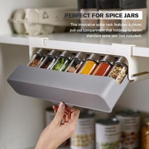 Jual Rak Laci Gantung Dapur Kitchen Storage Rack With 6 Bottle Botol ...