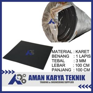 Jual Karet Hitam Lembaran Benang 1 Ply -1 Ply Insertion Rubber Sheet 3 mm - Kab. Bandung Barat ...