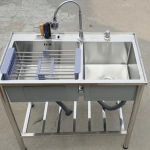 Jual kitchen sink portable stainless sus 304 bak cuci piring meja 82x45 ...