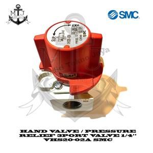 Jual HAND VALVE / PRESSURE RELIEF 3PORT VALVE 1/4" VHS20-02A SMC - Jakarta Barat - HIDROMATIC ...