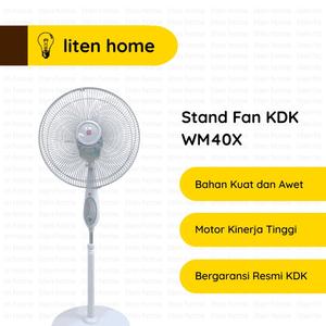 Jual Kipas Angin Berdiri / Stand Fan Kdk Wm40X - Warna Abu-Abu Muda ...