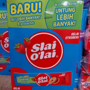 Jual SLAI OLAI STROBERI STRAWBERRY KEMASAN BARU 1 BOX ISI 10 SACHET 🥰 ...