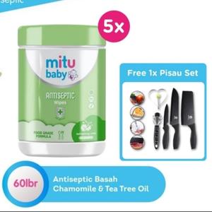 Jual |BEST| Tissue Basah Mitu Wetties Antiseptik Refill 90's - 3pcs ...