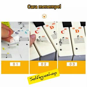 Jual STIKER/STICKER TUTS NADA DAN NOTASI BALOK UNTUK KEYBOARD MAUPUN ...