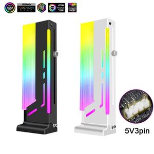 Jual LED GPU Holder 5V 3 Pin ARGB LED Vertical Graphics Card Bracket ...