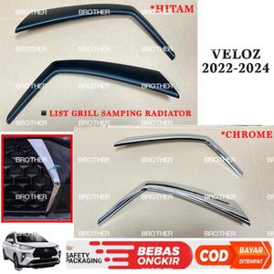 Jual Ori List Grill Samping Radiator . Veloz 2022 2023 2024 Hitam ...