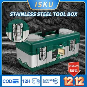 Jual ISKU tool box besi 15-20 Inch Box kotak perkakas Besi Toolbox ...