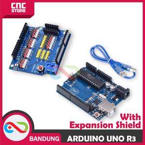 Jual UNO R3 ATMEGA328P ATMEGA 16U2 PLUS EXPANSION SHIELD - Kota Bandung ...
