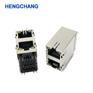 Jual Rj45 Connector Double-Layer Rj45 Socket Pcb Mounting - Kota ...