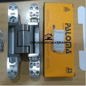 Jual PALOMA IHP 331 ENGSEL TANAM PINTU CONCEALED INVISIBLE HINGE D200 ...