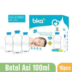 Jual BKA BOTOL ASI KACA 16PC - BOTOL KACA ASIP - BOTOL VIAL 100ML ...
