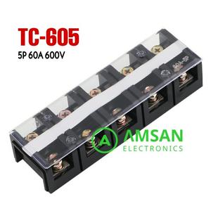 Jual Terminal Block 60A 5P TC-605 Terminal Blok 60A 5 Pole TC605 ...