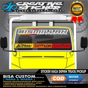 Jual () STICKER KACA DEPAN TRUCK/PICKUP ATAS DAN BAWAH (BISA CUSTOM ...