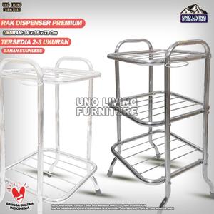 Jual CVR-139 RAK DISPENSER BESI 2 SUSUN RAK DISPENSER GALON RAK MEJA ...
