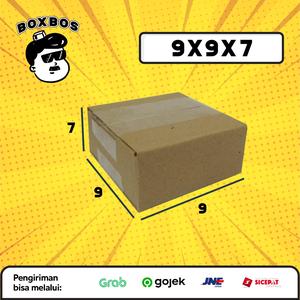 Jual KARDUS BOX uk 9x9x7 CM Kotak Packaging Corrugated SHEET POLOS ...