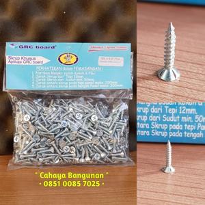 Jual SKRUP Sekrup Baut GRC Kalsi BOARD Sirip Kuping 1 Bungkus Biru 500 ...